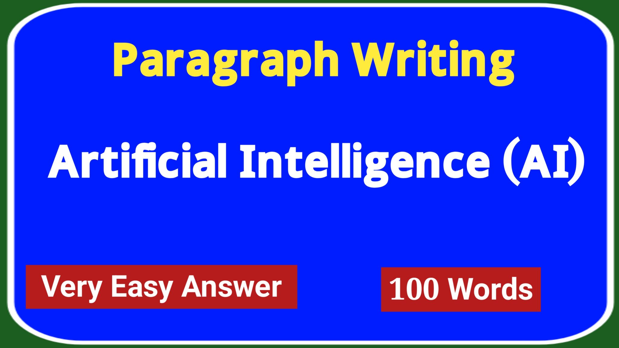 AI Paragraph Writing